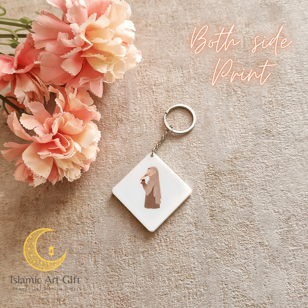 Hijabi Grace Keychain – Elegant Accessory for Muslimah – Make My Thingz